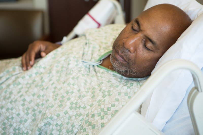 African American Man in the Hospital. Stock Image - Image of vertical ...