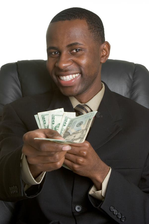 African American Money Man stock image. Image of dollars - 4947683