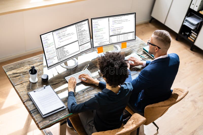 African American Programmer Woman Coding Stock Image - Image of monitor ... African American Programmer Woman Coding Stock Image - Image of monitor ...