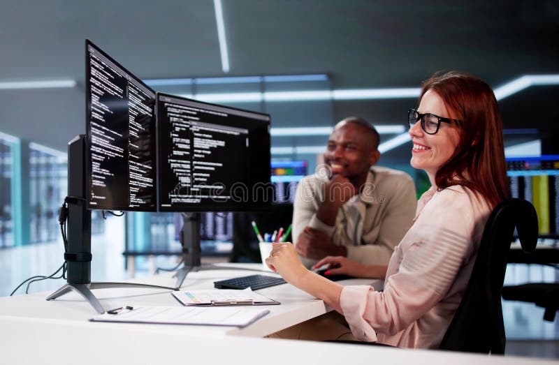 African American Programmer Woman Coding Stock Image - Image of ... African American Programmer Woman Coding Stock Image - Image of ...