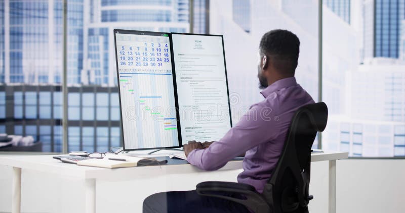 African American Resume CV Preparation Stock Photo - Image of multiple ...