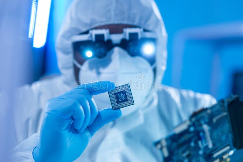 African-American Scientist Works in a Modern Scientific Laboratory for ...