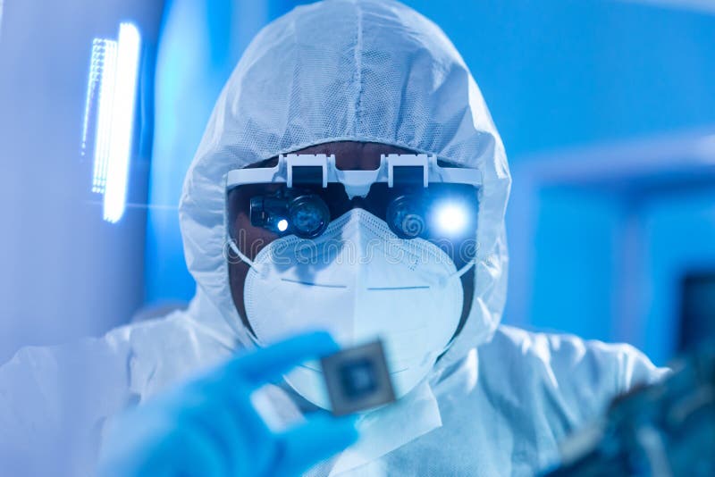 African-American Scientist Works in a Modern Scientific Laboratory for ...