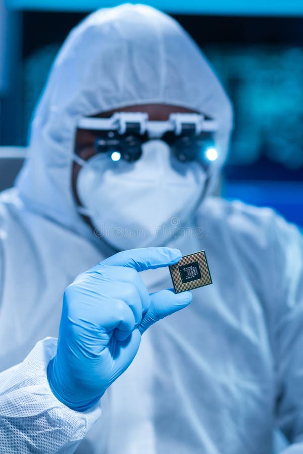 African-American Scientist Works in a Modern Scientific Laboratory for ...