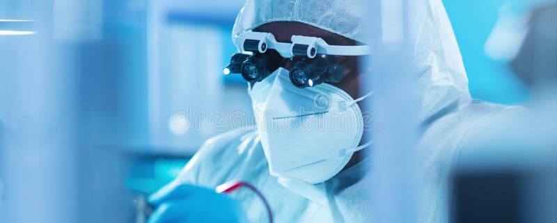 African-American Scientist Works in a Modern Scientific Laboratory for ...