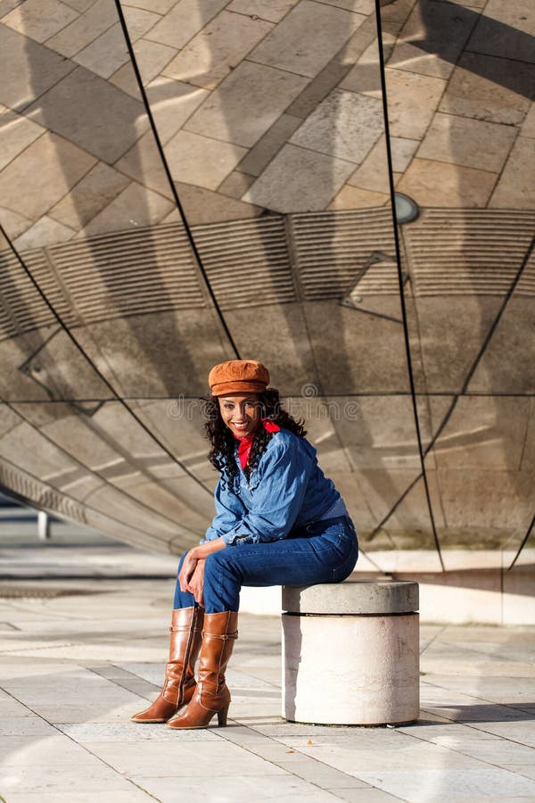 African American Smiling Woman Stock Image - Image of attractive ...