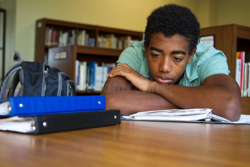 African American Teenage Boy Stock Image - Image of happy, african ...
