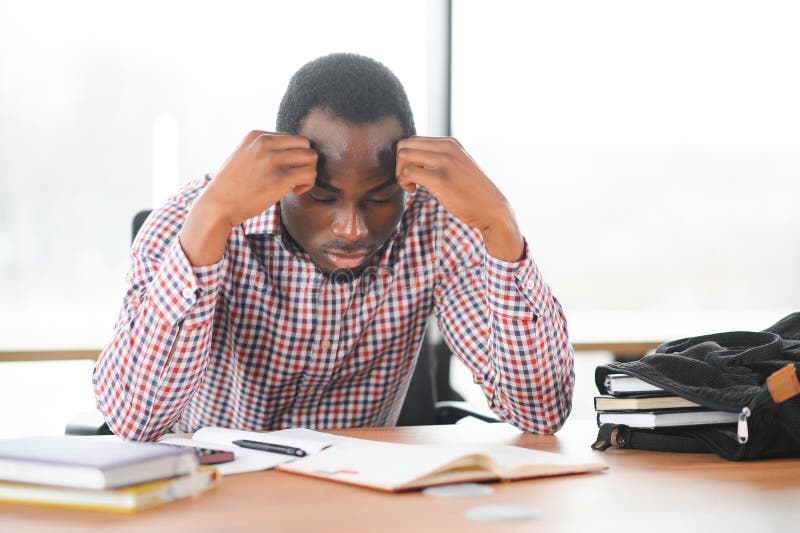 African American Student Passing Exam Stock Photo - Image of student ...