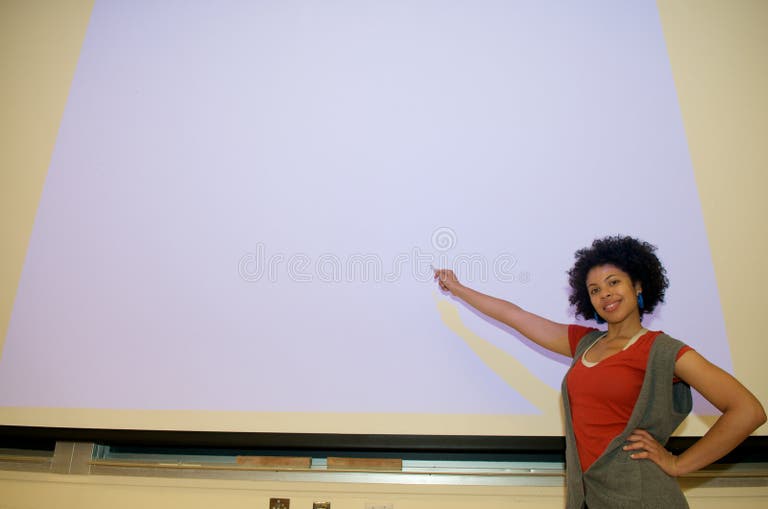 African American Student Speech Podium Stock Image - Image of happy ...