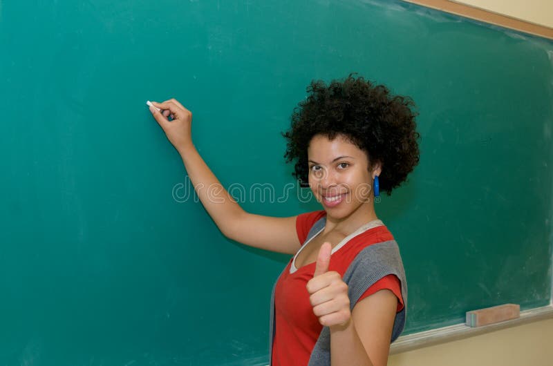 African American Student Speech Podium Stock Photo - Image of haircut ...