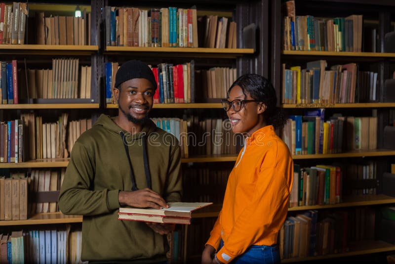 African American Students Discussing Books at a Library Stock Image ... African American Students Discussing Books at a Library Stock Image ...