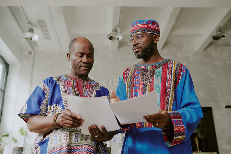 African American Team Working on Project Together Stock Image - Image ...