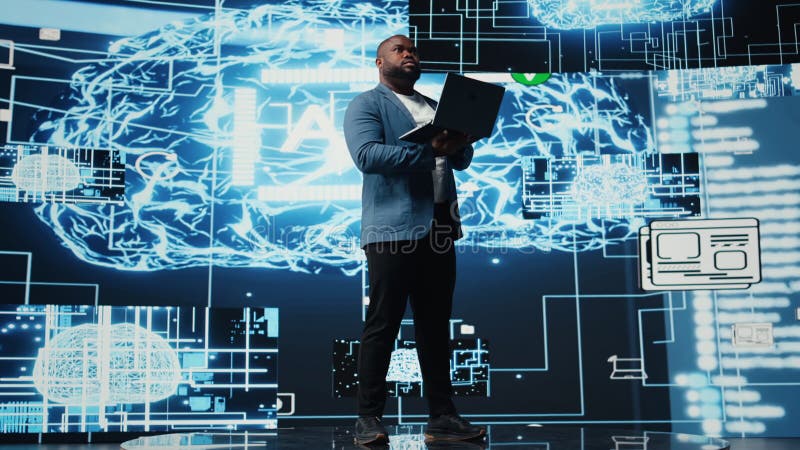 African American Tech Expert Works with AI Ethics and Neural Networks ...