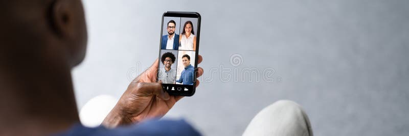 African American Video Conference Call Stock Photo - Image of corporate ...