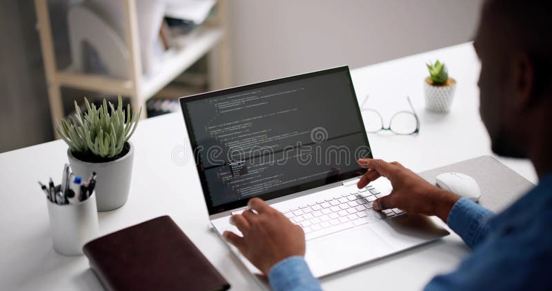 African American Web Developer Programmer Stock Photo - Image of coding ... African American Web Developer Programmer Stock Photo - Image of coding ...