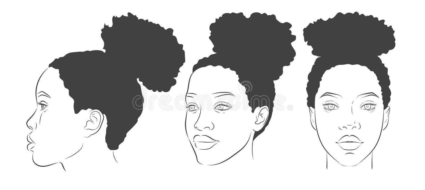 Portrait Woman Profil Stock Illustrations 165 Portrait Woman Profil