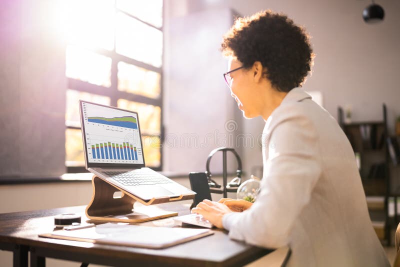 African American Woman Financial and Business Advisor Stock Image ...