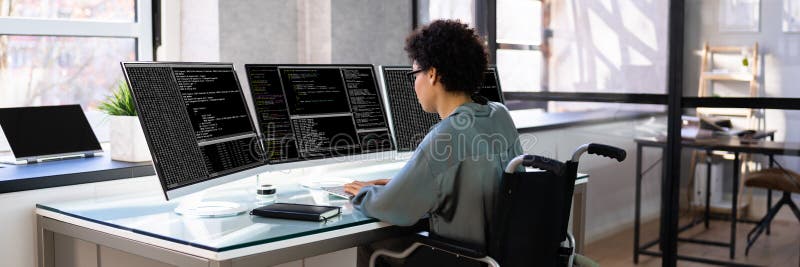African American Woman Programmer. Girl Coding Stock Photo - Image of ... African American Woman Programmer. Girl Coding Stock Photo - Image of ...
