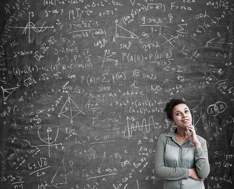 African American Woman Solving a Difficult Problem Stock Photo - Image ...