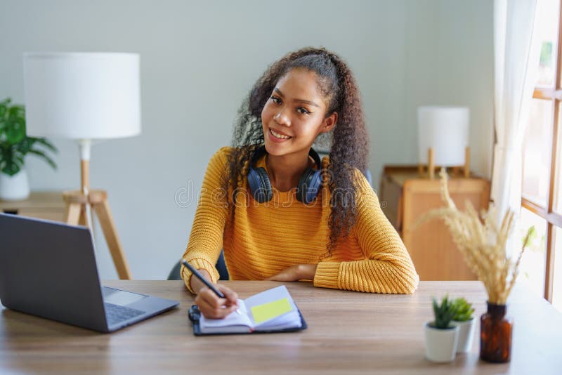 African Americans Using Notebooks, Pens To Take Notes and Computers ...