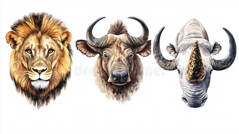 African Animal Bundle: Big Five Collection for Wildlife Enthusiasts ...