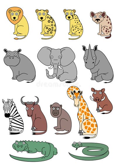 Wart Hog African Animals Stock Illustrations – 7 Wart Hog African ...