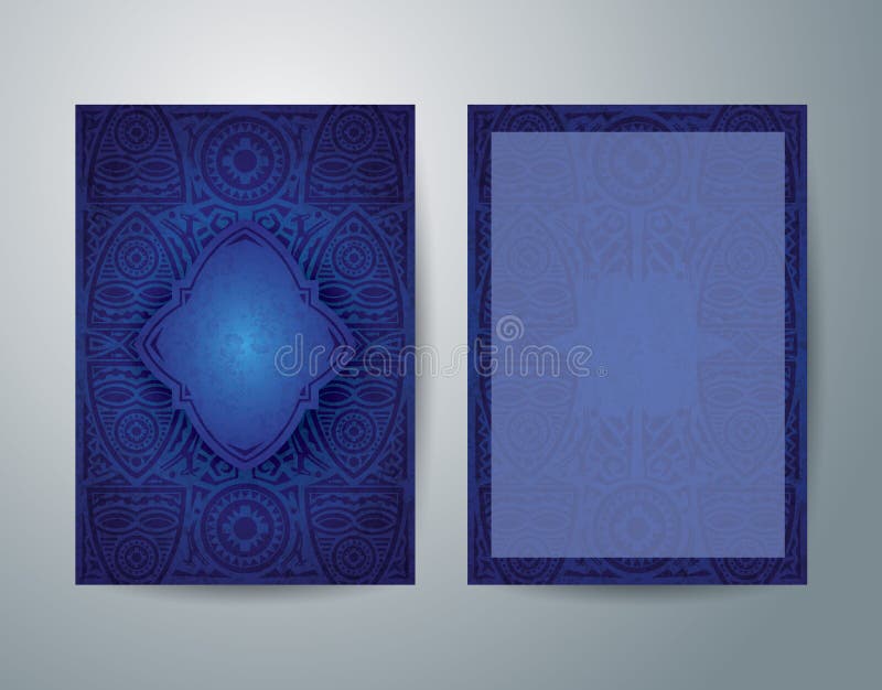 African Art Brochure Flyer Design. Stock Illustration - Illustration of ...