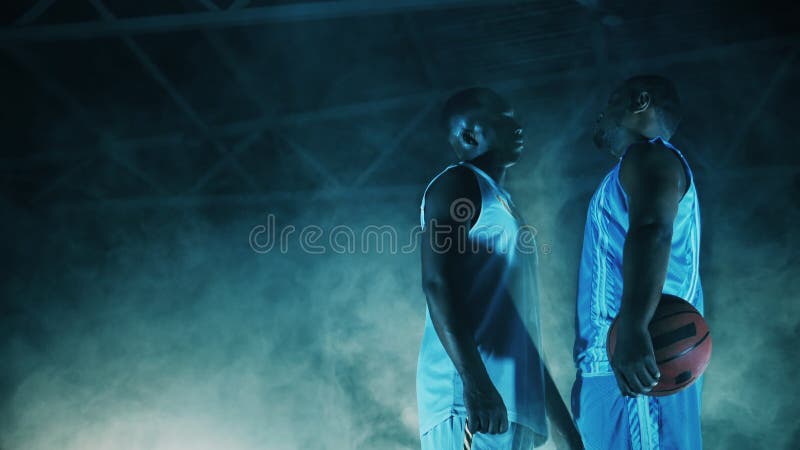 African Athletes are Getting Ready To Play Basketball Stock Footage ...