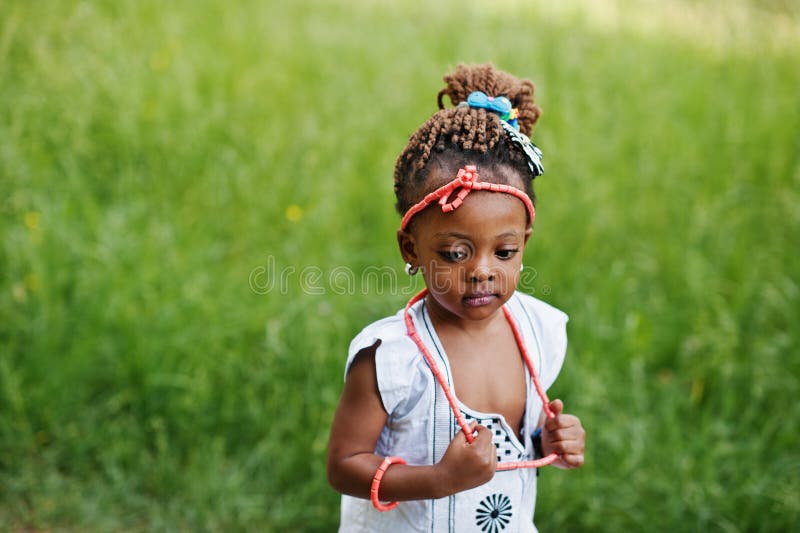Portrait of African Baby Girl Stock Image - Image of assent, baby ...