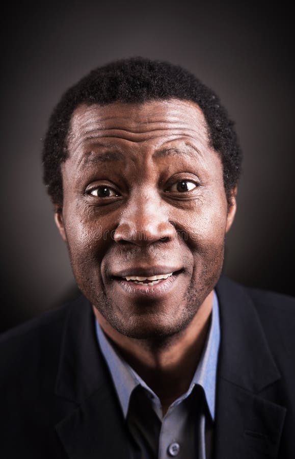 Portrait of African Black Man with White Mask. Stock Image - Image of ...