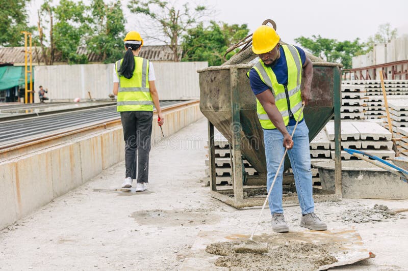 Black Construction Workers Working