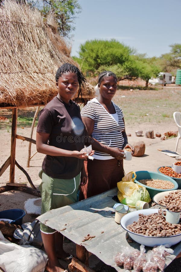 Traditional African Huts, Namibia Stock Image - Image of hamlet ...