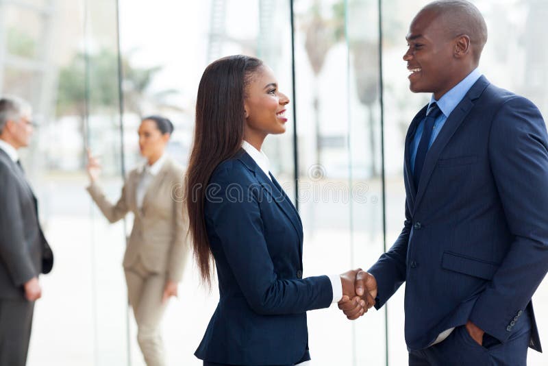 African Business Handshaking Stock Photo - Image of ethnicity, male ...
