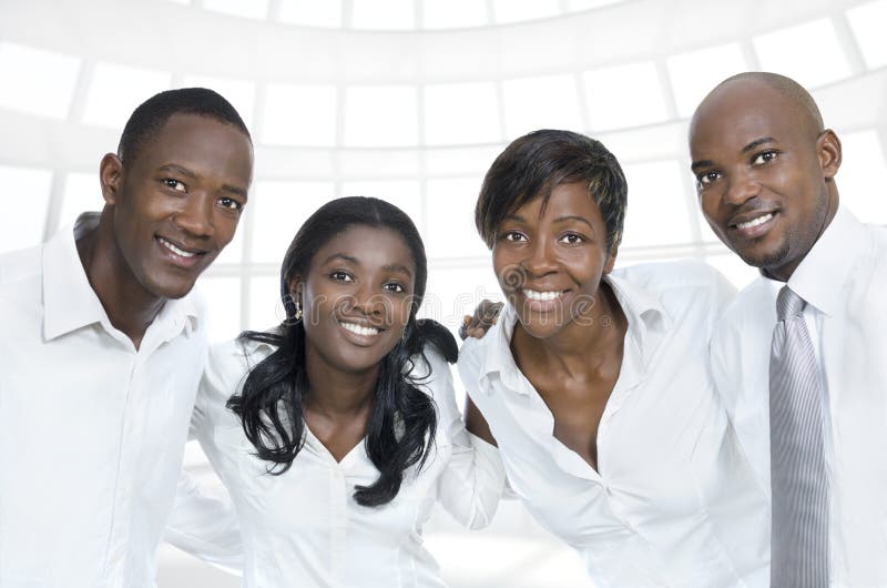 African Business Team with Map of Africa Stock Image - Image of ...