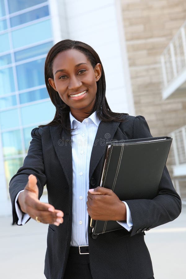 African Business Woman stock image. Image of smile, meet - 14321843