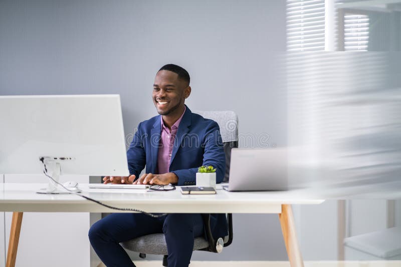 African Businessman Banner stock photo. Image of manager - 275148994