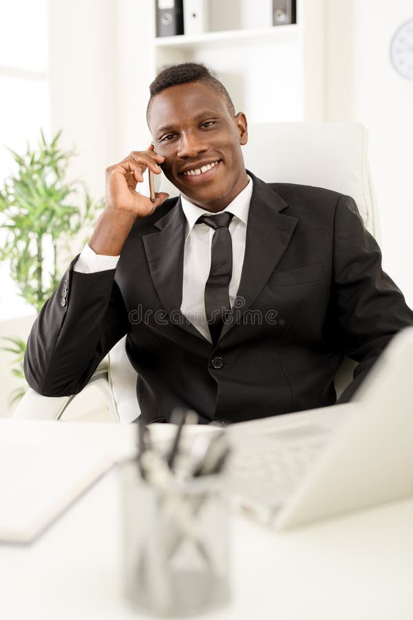 African Businessman stock image. Image of working, occupation - 77668671