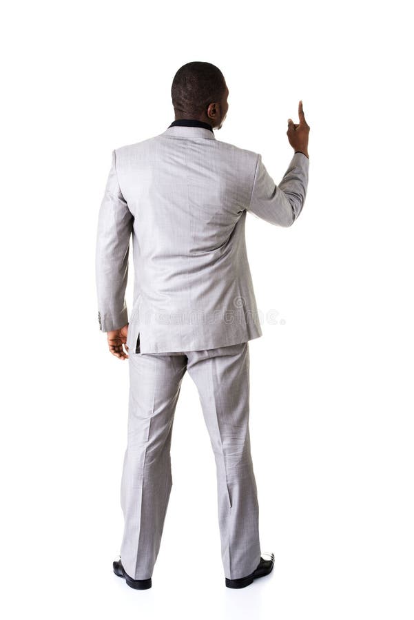 Businessman standing back stock image. Image of body - 15589453