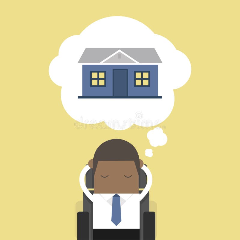 Man Thinking Dream House Stock Illustrations – 357 Man Thinking Dream ...