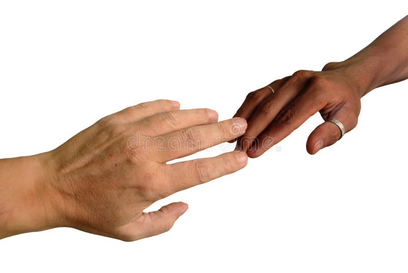 Touching hands stock illustration. Illustration of touching - 1624298