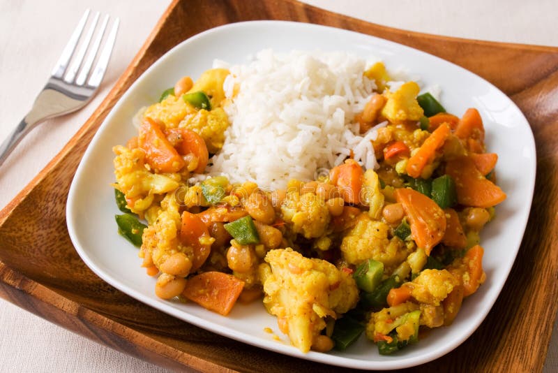 African Cauliflower Beans Dish Stock Image - Image of africa ...