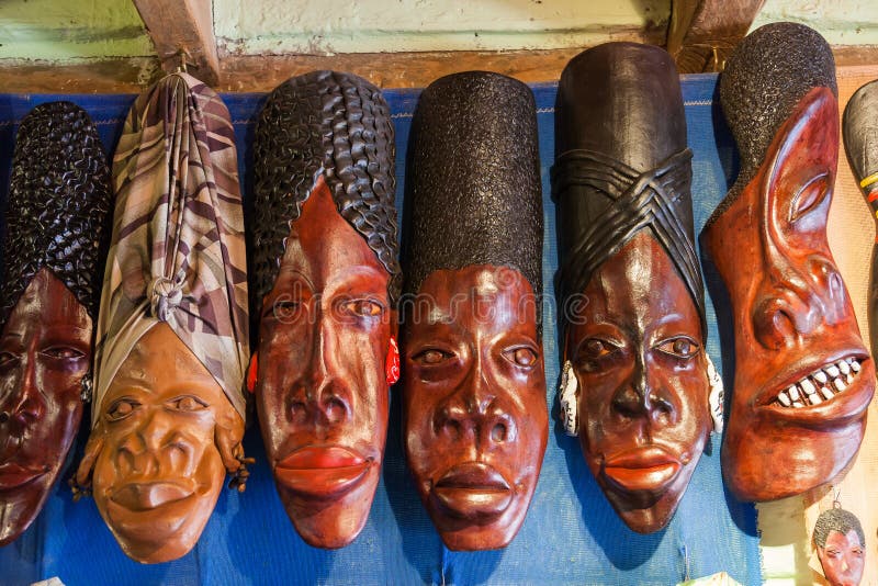African Ceramic masks stock image. Image of tribe, face - 106463259