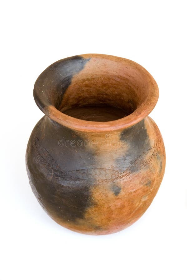 African ceramic water pot stock image. Image of looking - 6428353