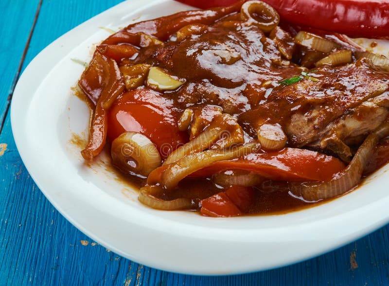 Galinha a Africana African Chicken Style of Macau Served with Potatoes ...