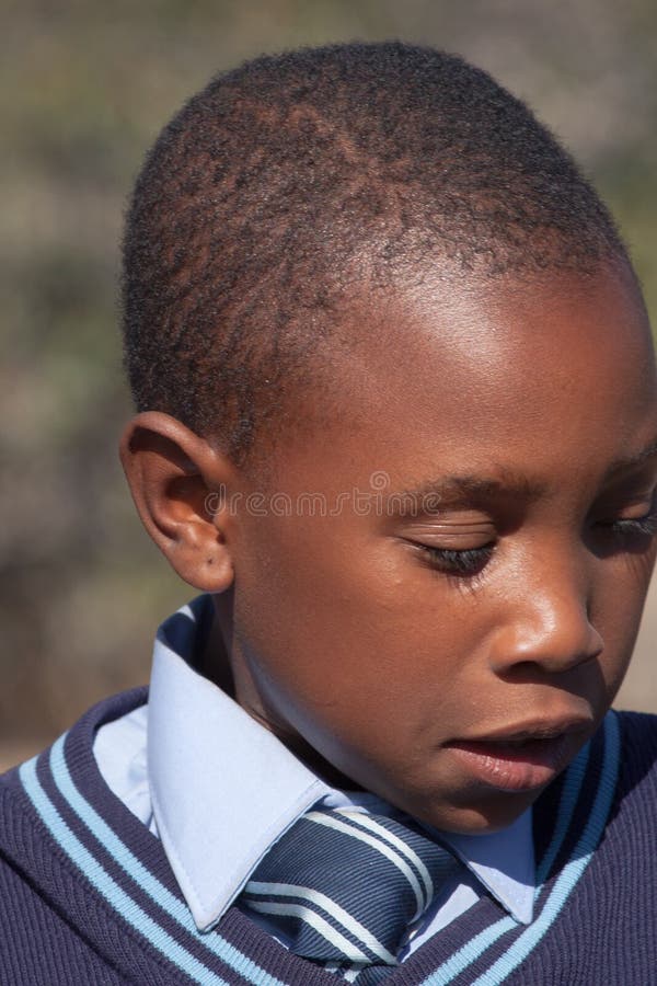 African child portrait editorial stock photo. Image of expression ...