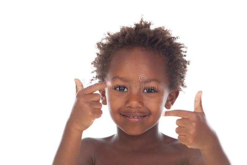 African child saying Ok stock image. Image of childhood - 76232611