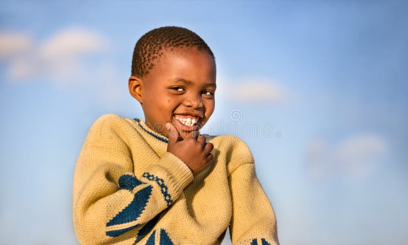 African child smiling stock photo. Image of botswana - 107585034