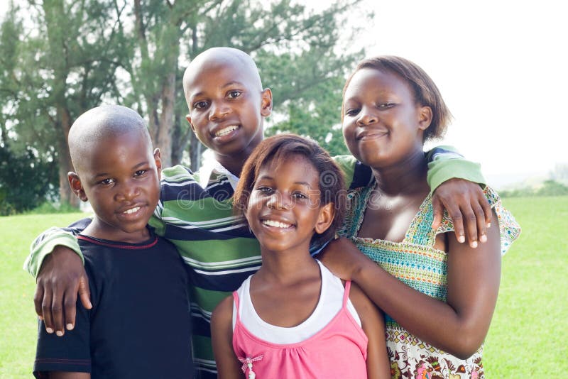 African children stock photo. Image of laughter, garden - 7581864