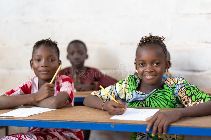 Educational Classroom in Typical African School in Bamako, Mali Stock ...