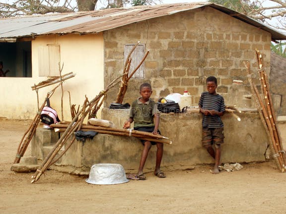 African children working editorial stock photo. Image of ghana - 23423228